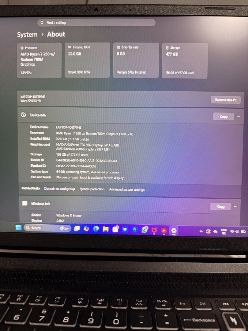 Acer Nitro V 16S Gaming Laptop, Computers & Tech, Laptops & Notebooks ...