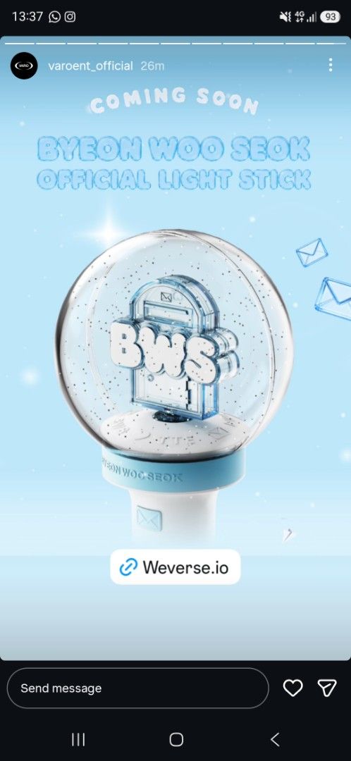 Byeon Woo Seok Official Light Stick, Toys & Collectibles, Fan ...