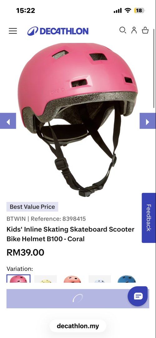 Decathlon Oxelo Kids' Skate Helmet and Protection Set Knee Pad Elbow ...