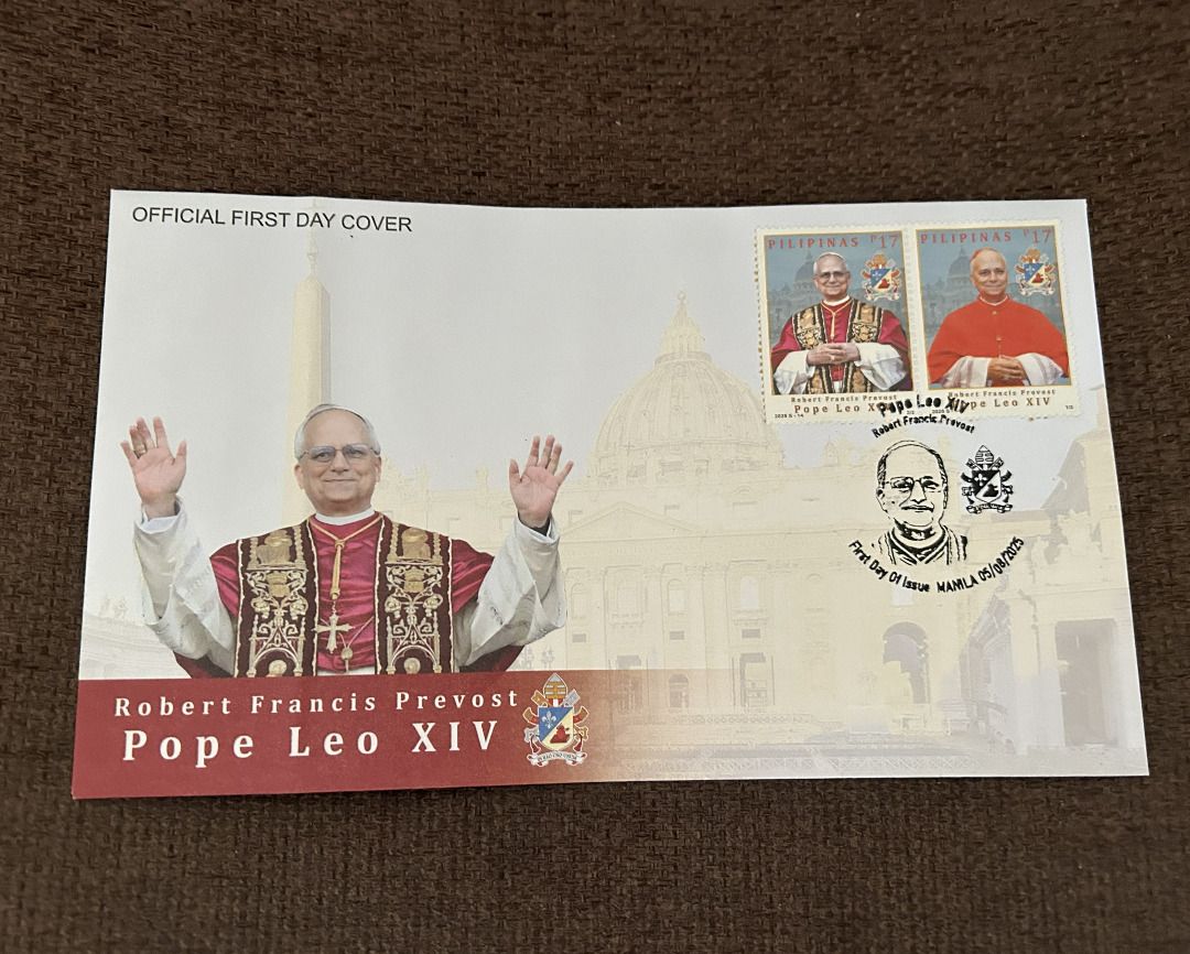 Philippine Stamps : Pope Leo FDC (sale, slight fold on left side ...