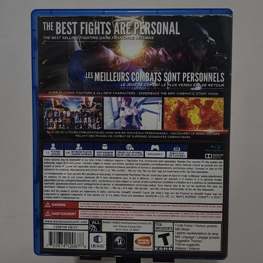 PS4 Game Tekken 7 (ALL REGION), Video Gaming, Video Games, PlayStation ...