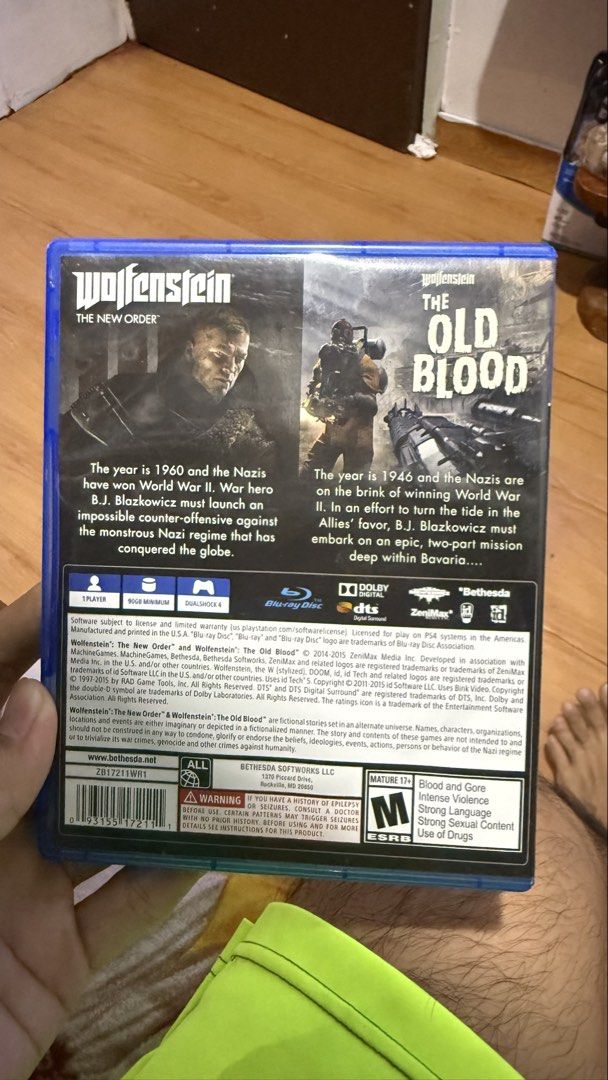 PS4 Wolfenstein The New Order & The Old Blood Bundle, Video Gaming ...