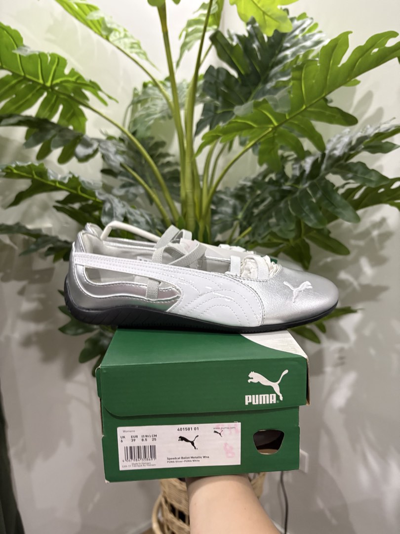 Puma speedcat ballet silver 8.5w, Women's Fashion, Footwear, Sneakers ...