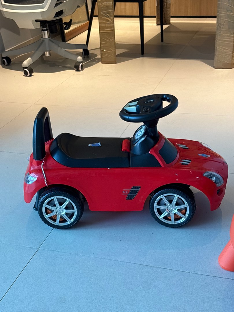 Red Mercedes Benz Ride-On Push Car for Toddlers, Babies & Kids, Infant ...