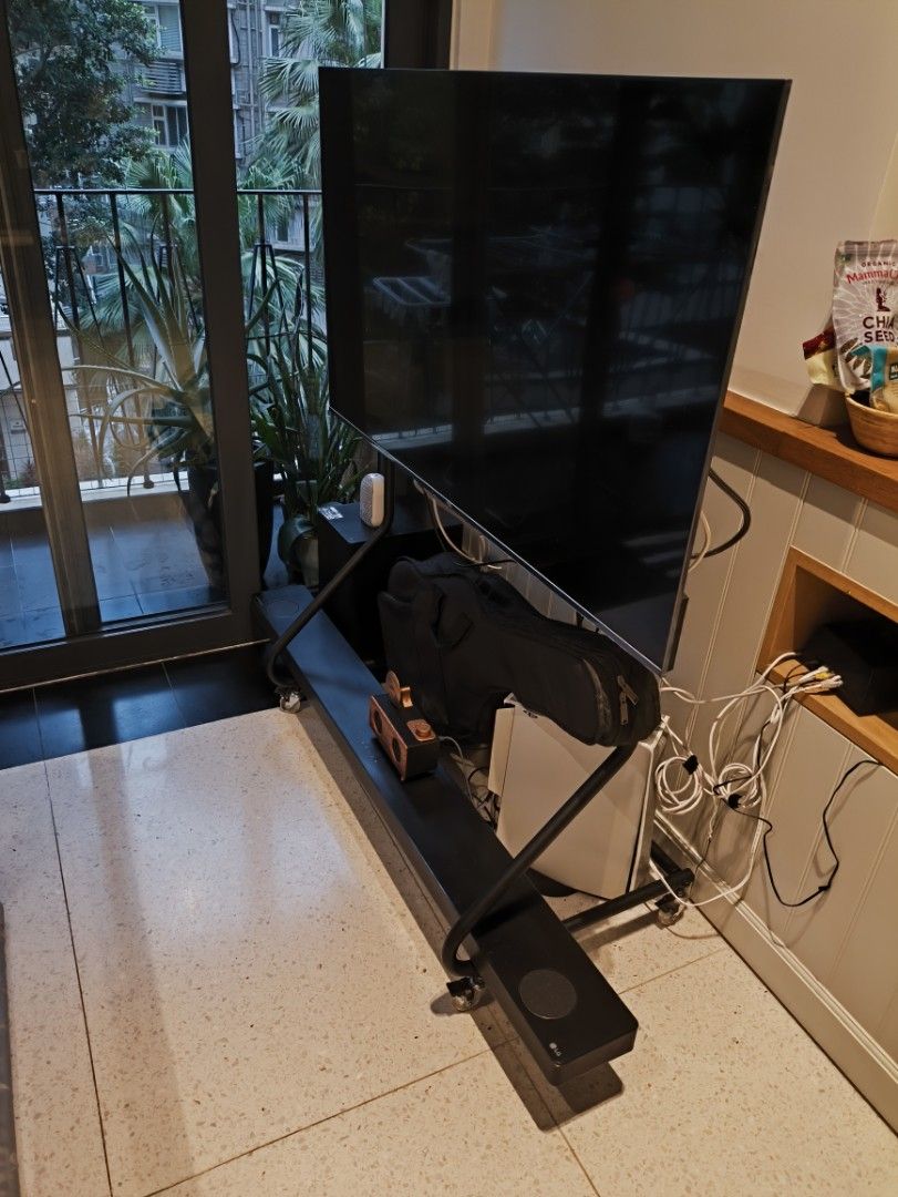 Mobile TV Stand with Wheels for 43-65 inch TVs, 家庭電器, 電視 & 其他娛樂, 電視組件及 ...