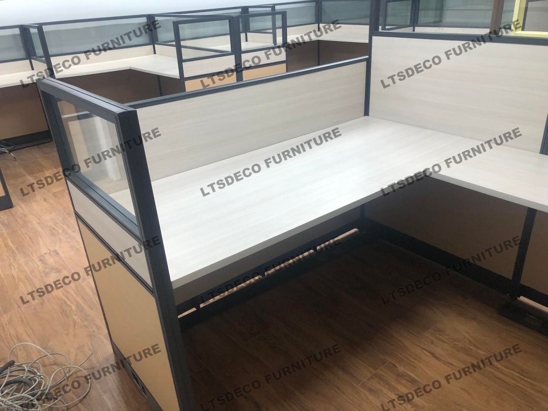workstation tables with glass office partition furnitures modular ...