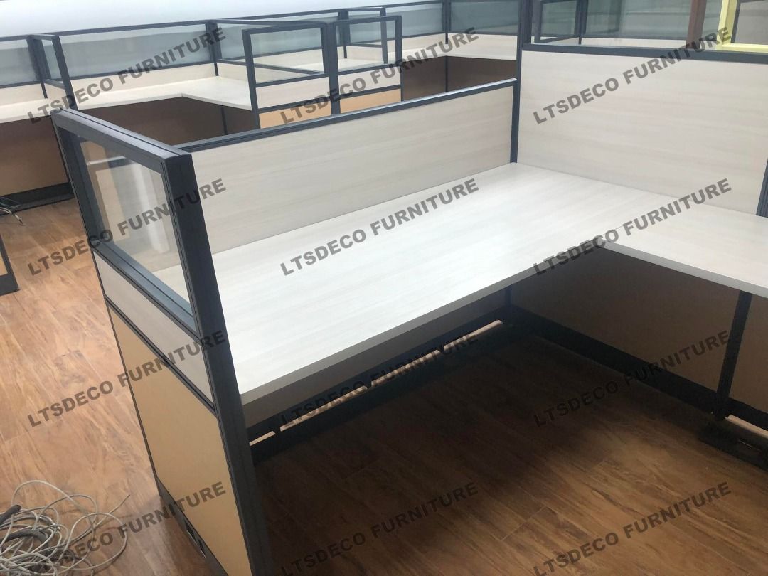workstation tables with glass office partition furnitures modular ...