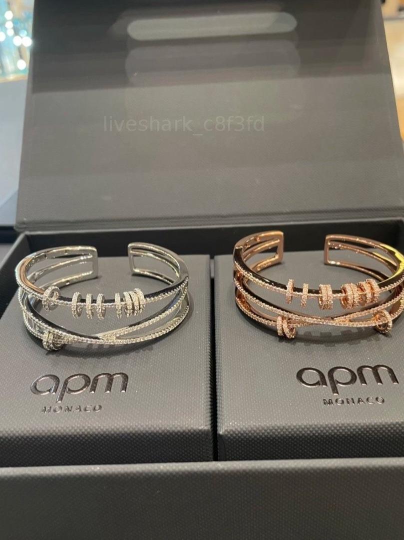 全新🌸 APM Monaco楊紫同款時來運轉手鐲戒指s925銀三圈, 女裝, 飾物及配件, 手鍊 - Carousell