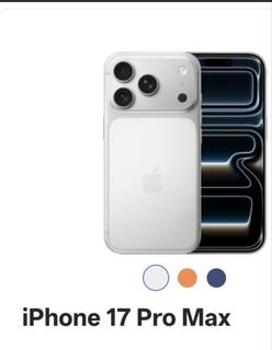 iPhone 17 Pro Max 深藍色, 手提電話, 手機, iPhone, iPhone 17 Series - Carousell