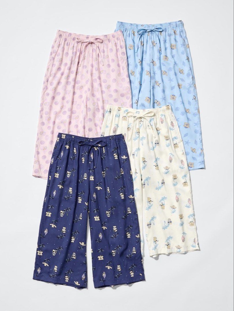 (代購!!) 🇯🇵日本🌟Uniqlo x Sanrio Characters On the Beach系列睡褲, 女裝, 內衣和休閒服 ...