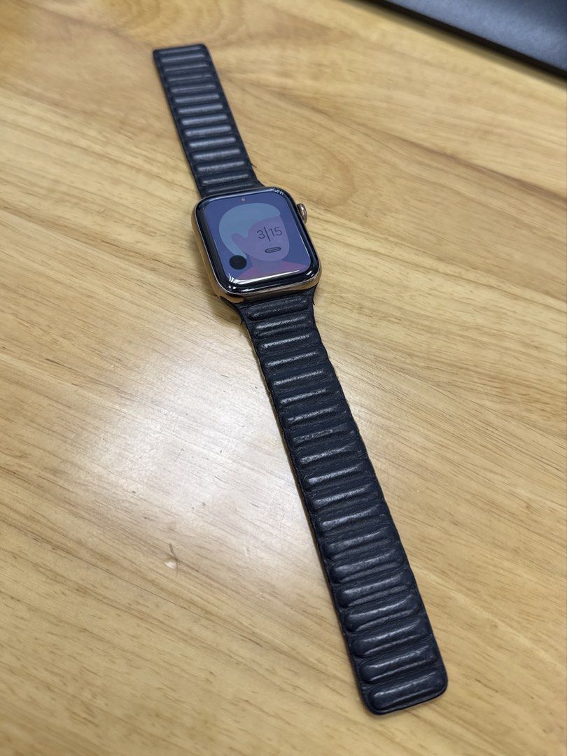 (小壞 bit damage ) Apple Watch Series 5 esim 44mm 不鏽鋼 Stainless Steel all ...
