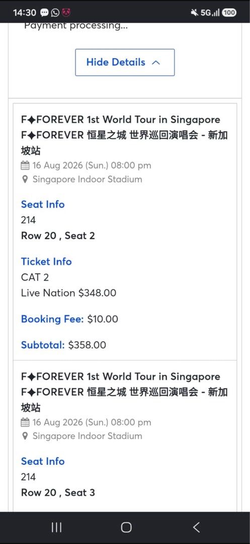 F4 FOREVER 1st World Tour Singapore 2026 Tickets, Tickets & Vouchers ...