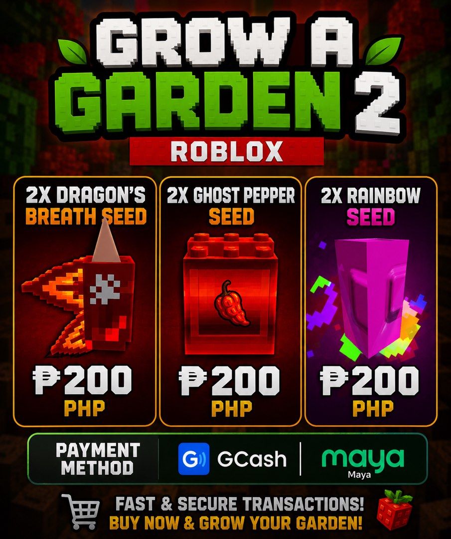 Grow a Garden 2 Seeds | Fast Delivery | Cheap, Video Gaming, Gaming ...