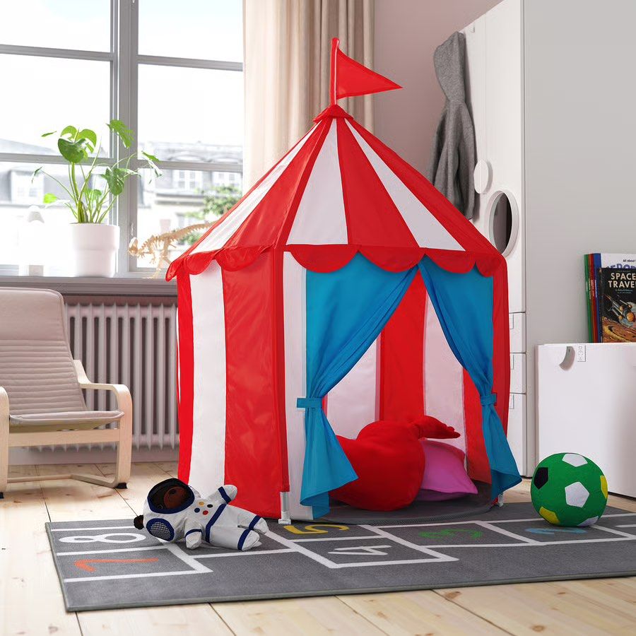 IKEA Red and White Circus Tent Play Tent for Kids, Babies & Kids ...