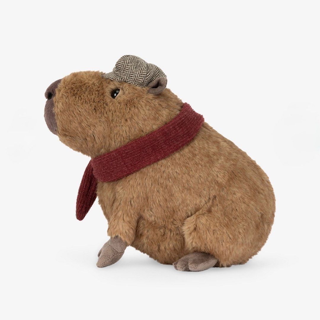 ️全新送塵袋 ️Jellycat Clyde Capybara Hipster 水豚君公仔, 興趣及遊戲, 玩具 & 遊戲類 - Carousell