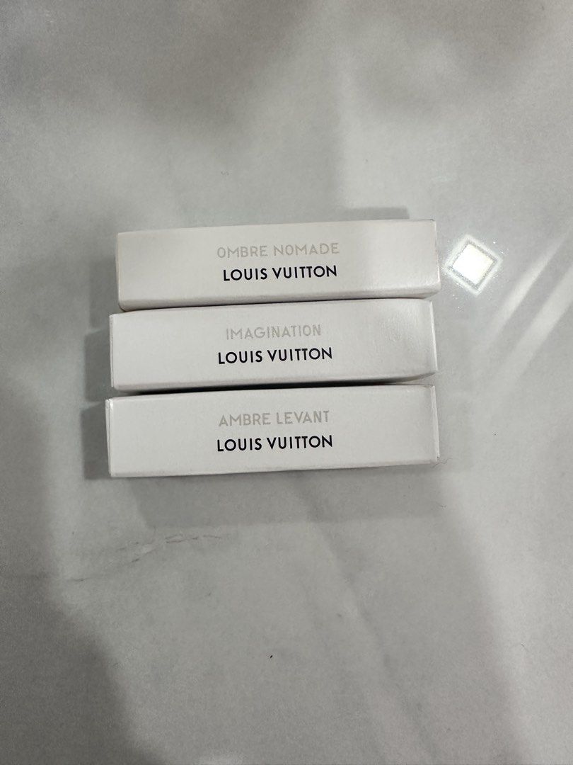 Louis Vuitton Perfume Samples - Ombre Nomade, Imagination, Ambre Levant ...