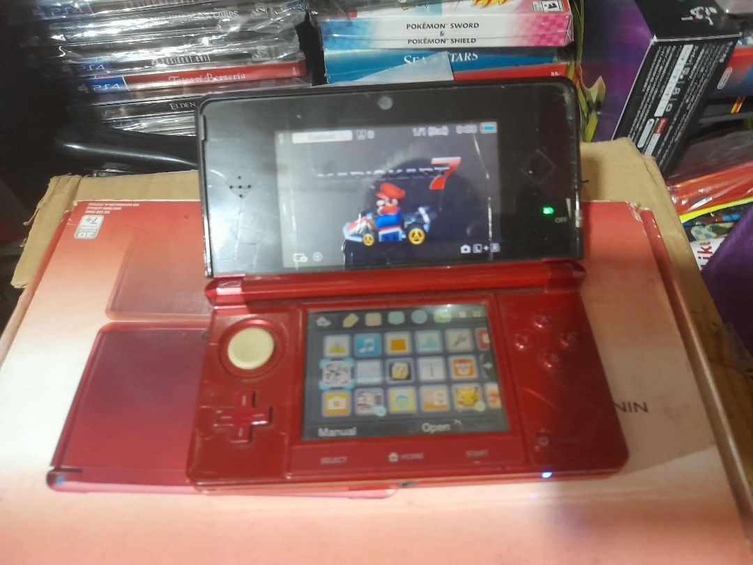 Nintendo 3DS Flame Red With Box, Video Gaming, Video Games, Nintendo on ...