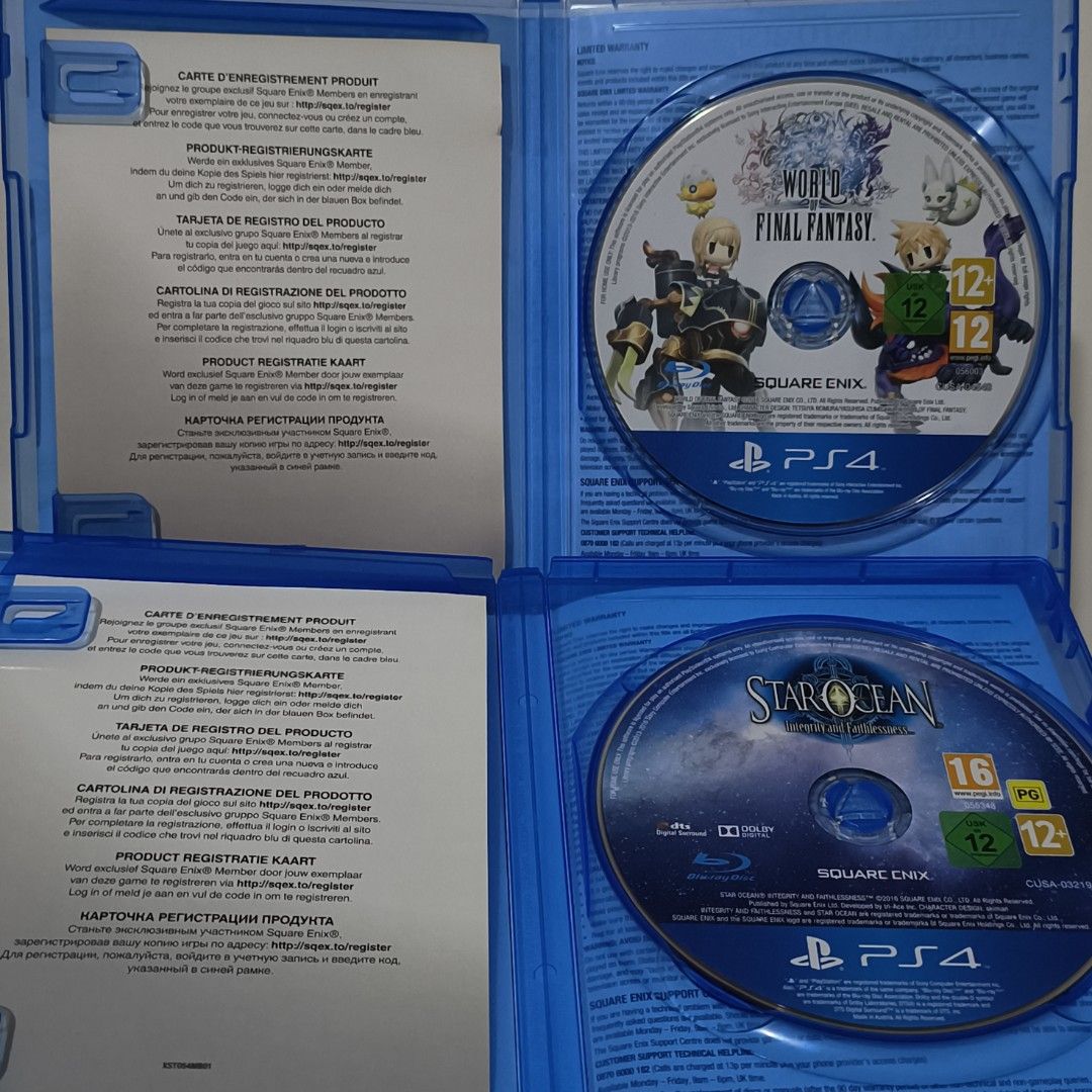 PS4 JRPG Games Bundle | World of Final Fantasy & Star Ocean | Complete ...