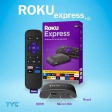 Roku Express HD Streaming Device with High-Speed HDMI Cable and ...