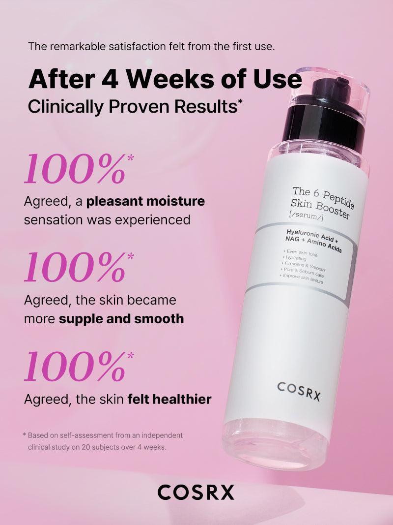 預訂Cosrx 六胜肽煥活精華水 THE 6 PEPTIDE SKIN BOOSTER SERUM 150ML, 美容＆個人護理, 健康及美容 ...