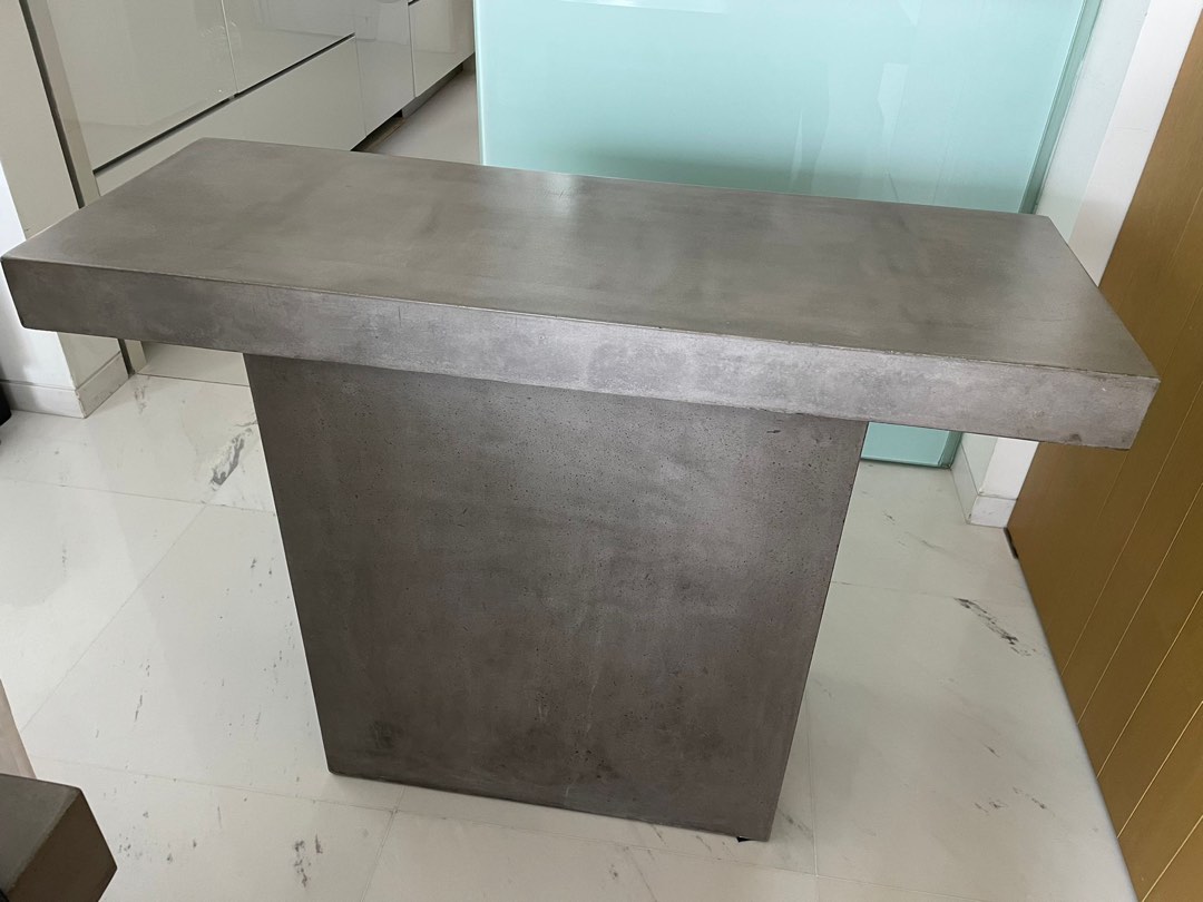 Free-Luxury Concrete Display Pedestal / Console Table – Free, Furniture ...