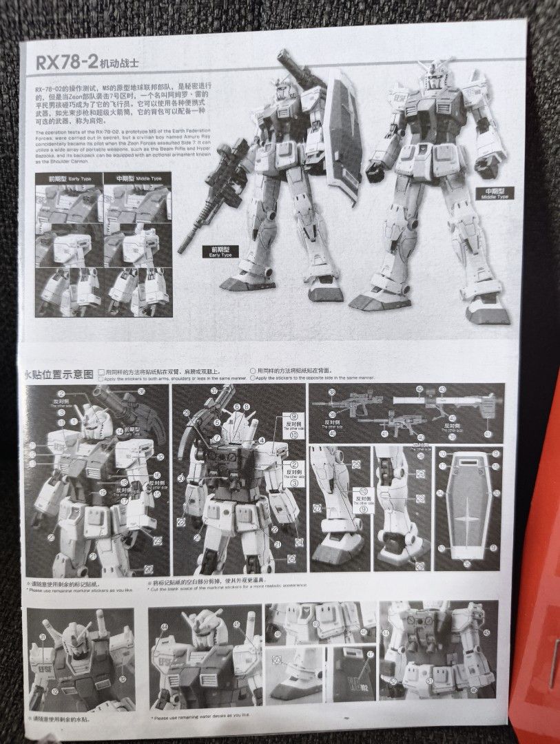 Gundam RX-78-2 GTO Model Kit 1/144, Toys & Collectibles, Figurines ...