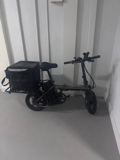 Drive Ranger Electric Folding Bicycle with Delivery Bag, Sports ...