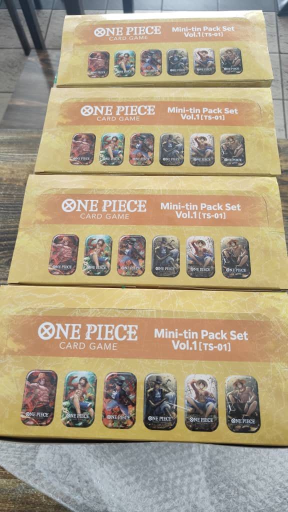 One Piece Card Game Mini-tin Pack Set Vol.1 [TS-01], Toys ...