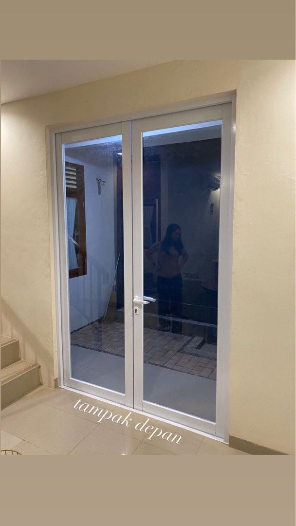 Pintu Aluminium Alexindo 3 Inch White + Kaca Clear 5mm | 167 x 248 cm ...