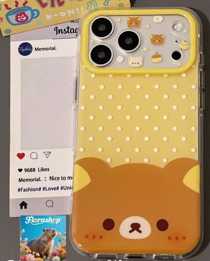 （需要預訂）Rilakkuma 自嘲熊大臉造型iPhone Case, 手提電話, 電話及其他裝置配件, 手機套及手機殻 - Carousell
