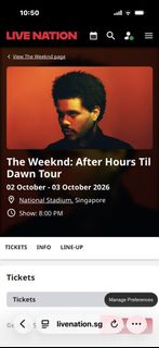 The Weeknd: After Hours Til Dawn Tour Singapore Tickets, Tickets ...