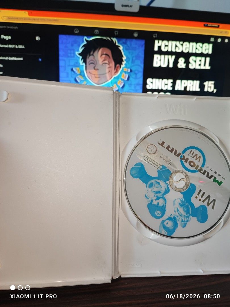WII CD " Mario Kart " KOR, Video Gaming, Video Games, Nintendo on Carousell