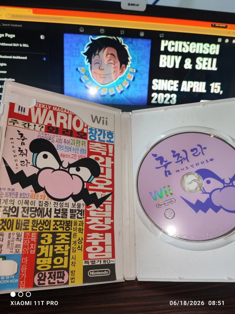 WII CD " Wario Ware Smooth Moves " KOR, Video Gaming, Video Games ...