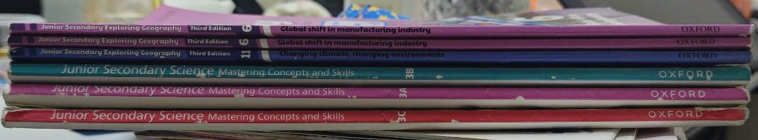 中三教科書 phy chem bio geog, 興趣及遊戲, 書本 & 文具, 教科書 - Carousell