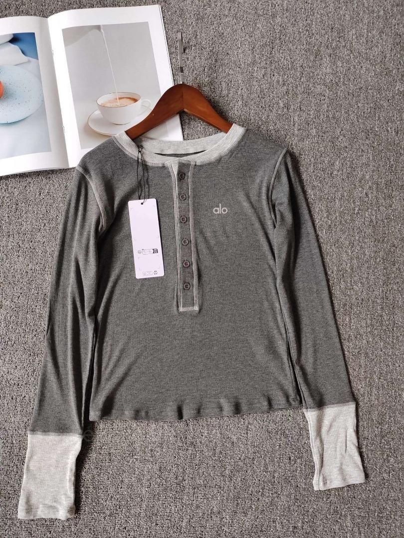 全新🌸Alo yoga 拼色多扣普拉提長袖打底衫·收腰·日常運動·S-XXL, 女裝, 上衣, 長袖衫 - Carousell