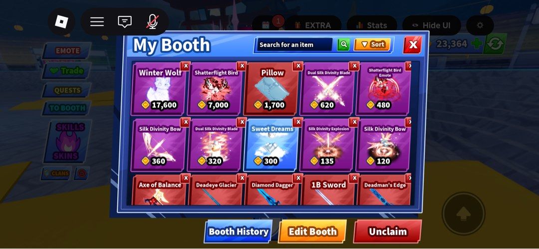 Blade ball swords and emotes for sale, Video Gaming, Gaming Accessories ...