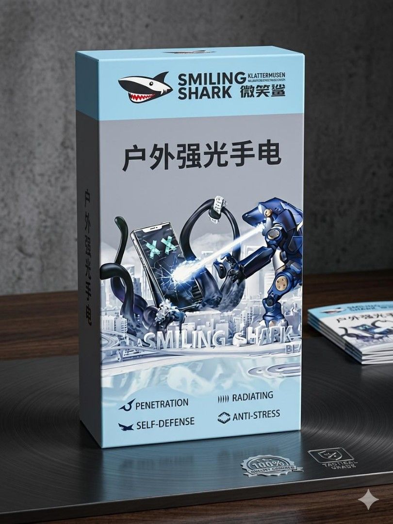 [BNIB] Smiling Shark Heavy Duty Outdoor Flashlight / Torchlight ...
