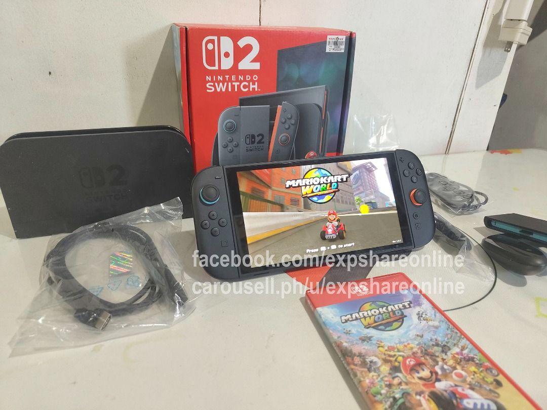 Nintendo Switch 2 Mario Kart World Bundle, Video Gaming, Video Game ...