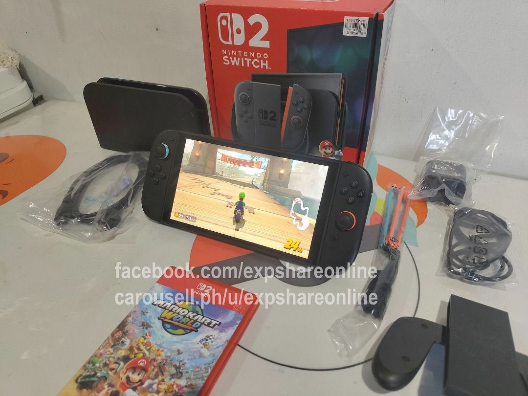 Nintendo Switch 2 Mario Kart World Bundle, Video Gaming, Video Game ...