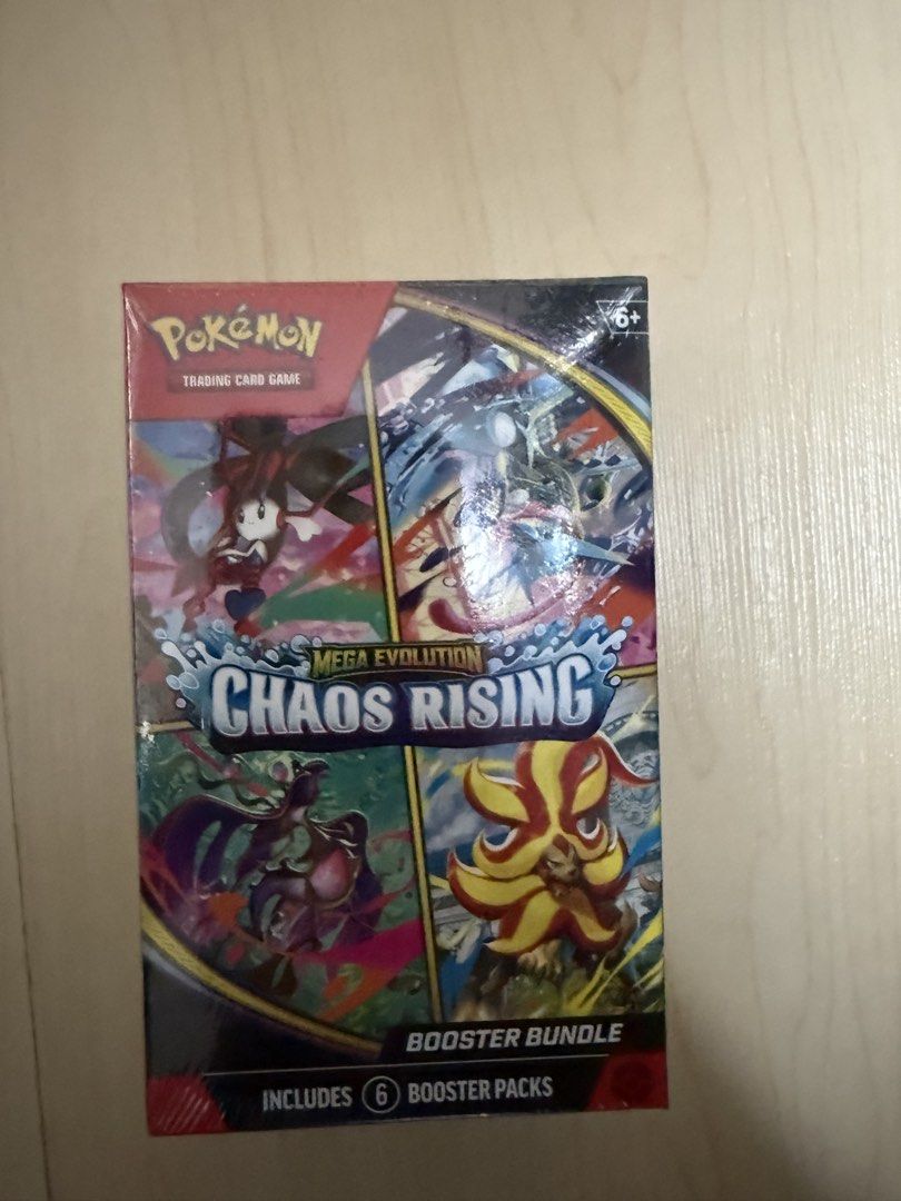 Pokemon TCG Mega Evolution Chaos Rising Booster Bundle (6 Packs), Toys ...