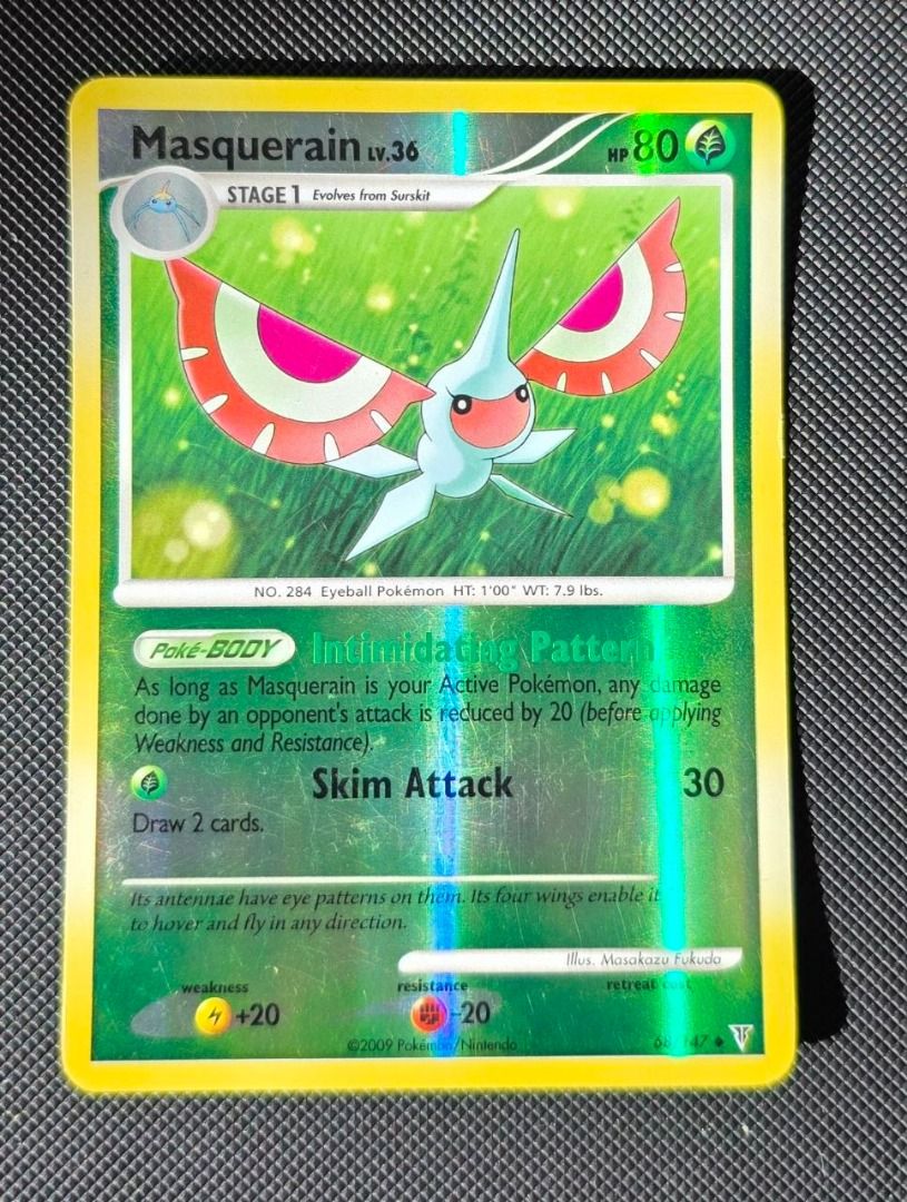 [Semi-Vintage] Masquerain #68 [Reverse Holo] - Pokemon Supreme Victors ...