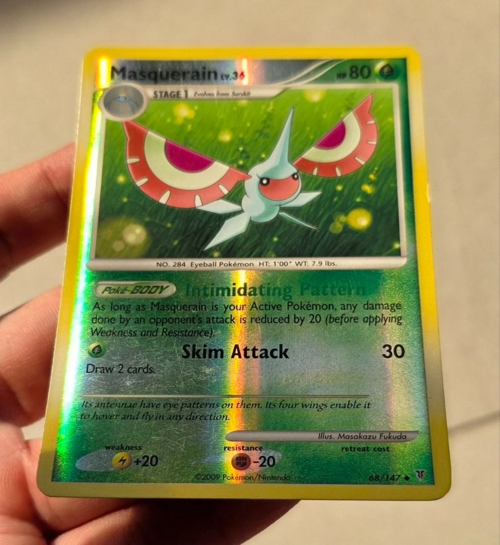 [Semi-Vintage] Masquerain #68 [Reverse Holo] - Pokemon Supreme Victors ...