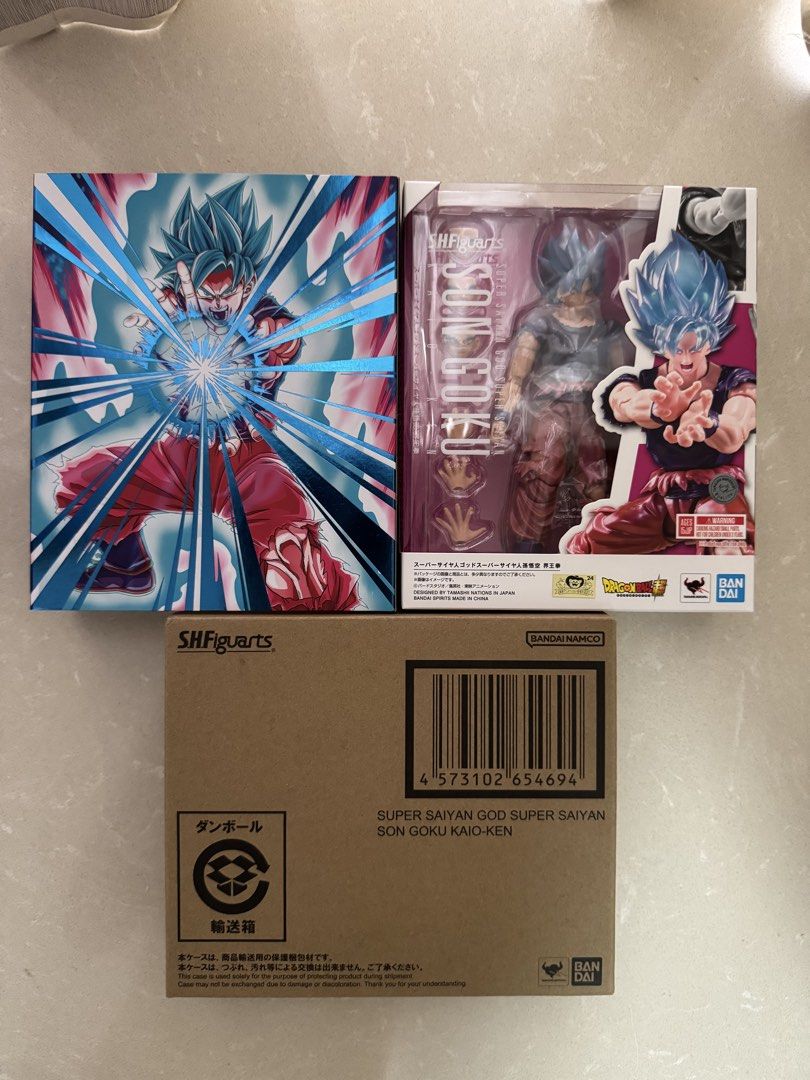 「日版」SHF SUPER SAIYAN GOD SUPERSAIYAN SON GOKU KAIO-KEN 界王拳超 藍悟空, 興趣及遊戲 ...