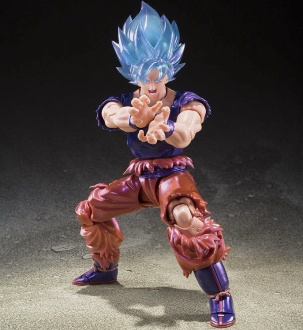 「日版」SHF SUPER SAIYAN GOD SUPERSAIYAN SON GOKU KAIO-KEN 界王拳超 藍悟空, 興趣及遊戲 ...