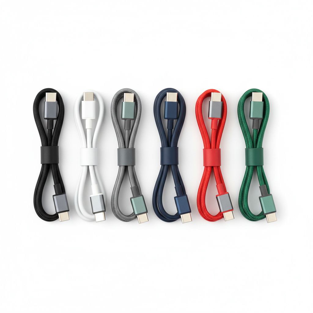 USB-C to USB-C Charging Cables - Multiple Colors, 手提電話, 電話及其他裝置配件, 充電器及 ...