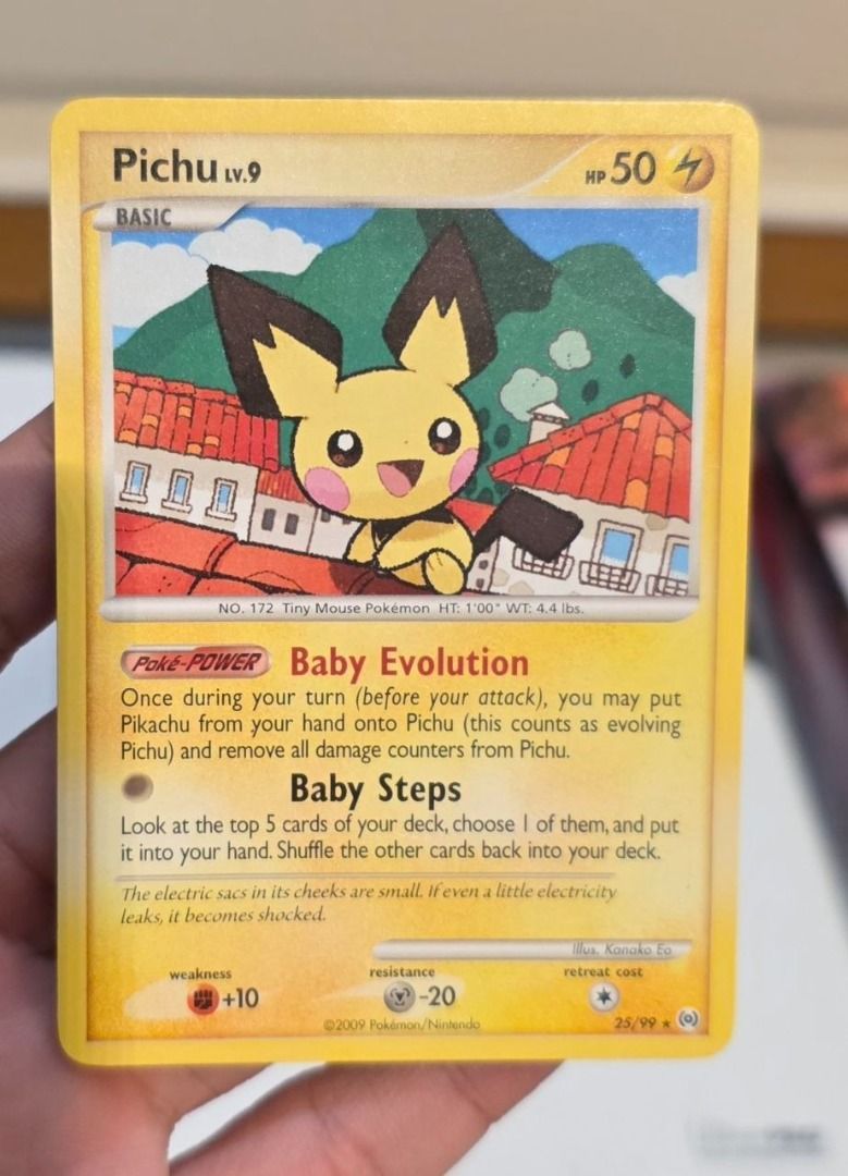 [Vintage] Pichu #25 - Pokemon Arceus (2009) - LP, Toys & Collectibles ...