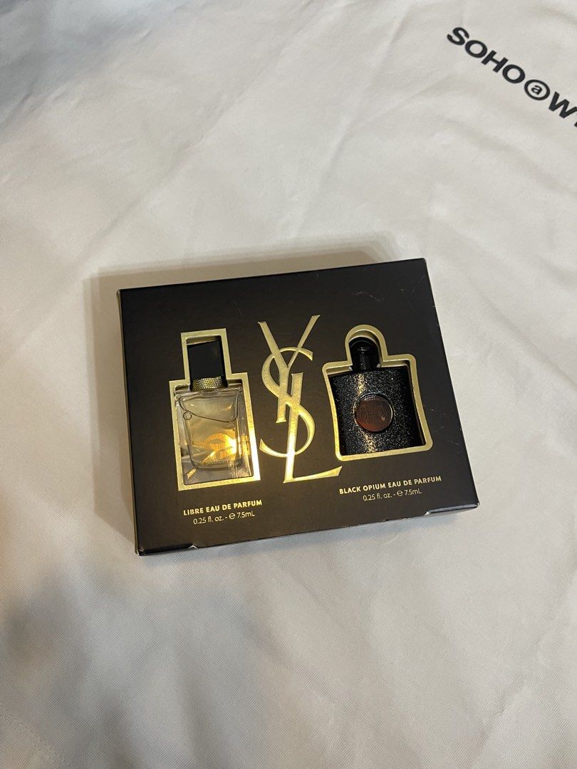 Yves Saint Laurent YSL Libre & Black Opium Perfume Set, Beauty ...