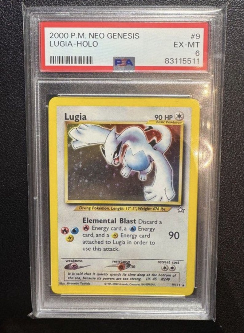 WTS/WTT 2000 Neo Genesis Lugia Holo #9 EX-MT PSA Graded Pokemon Card ...