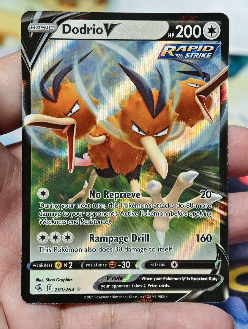 2021 POKEMON SWORD & SHIELD FUSION STRIKE #201 DODRIO V, Hobbies & Toys ...