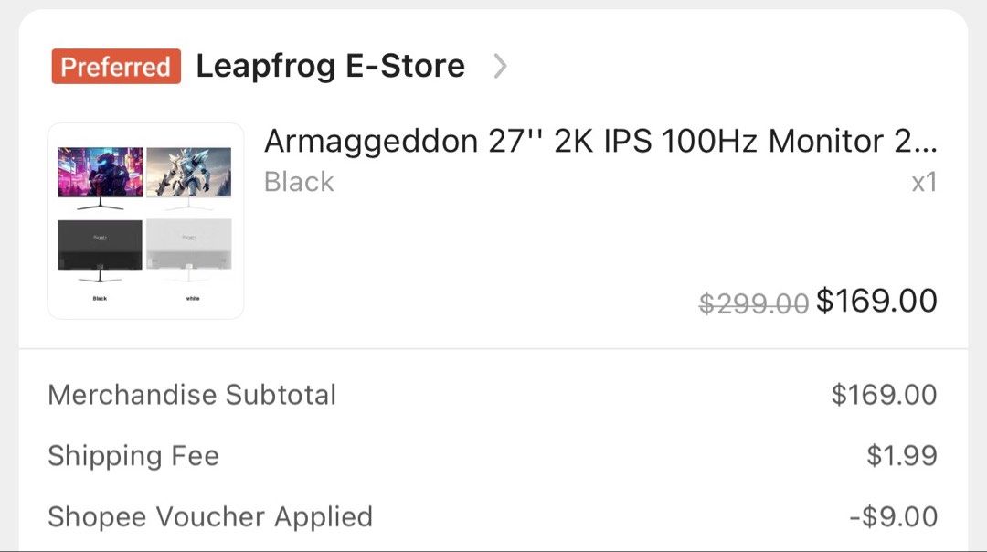 Armaggeddon 27" 2K IPS 100Hz Gaming Monitor XF27QHD SUPER G100 ...